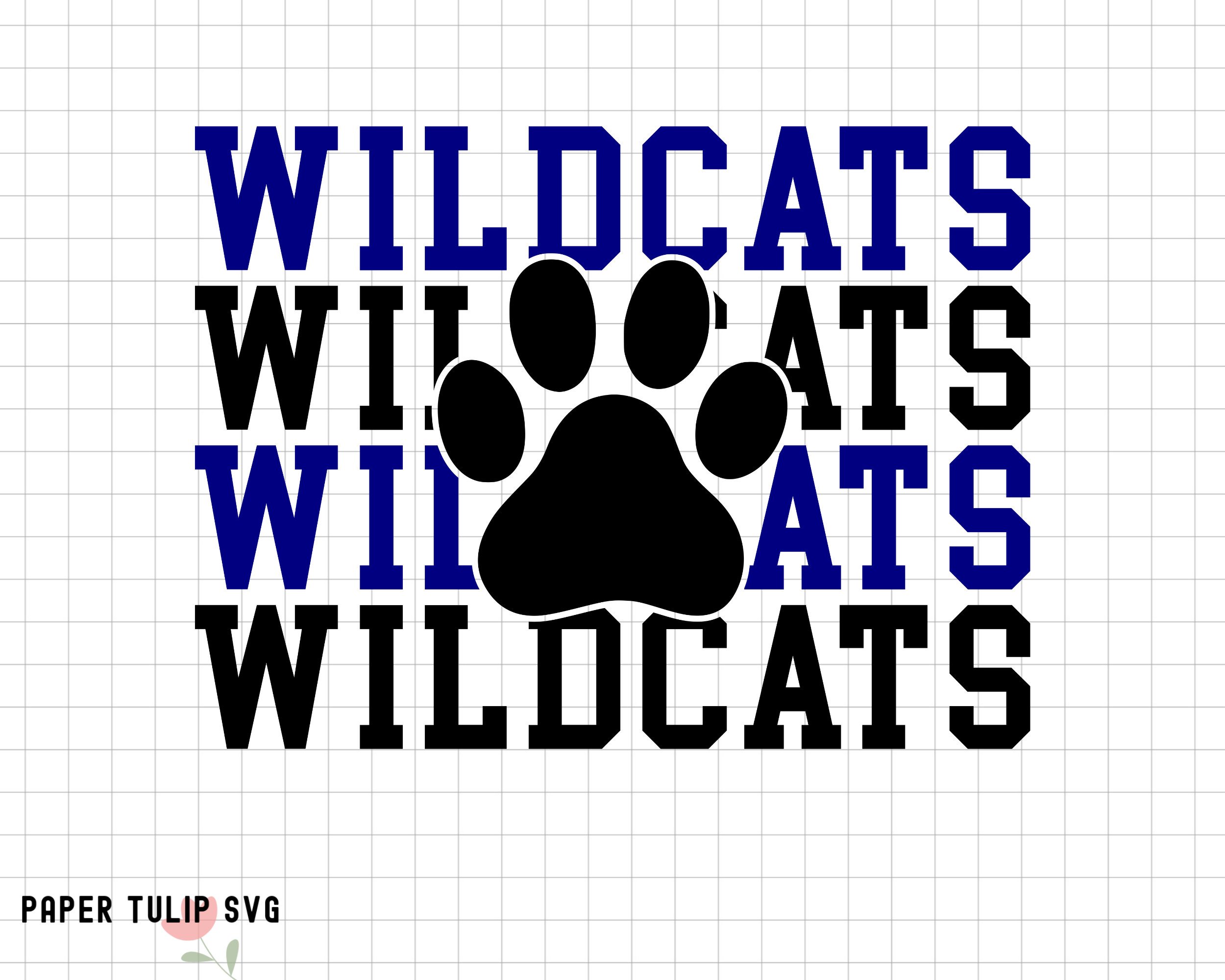 Wildcats Football SVG PNG Wildcats Stacked Svg Png School - Etsy
