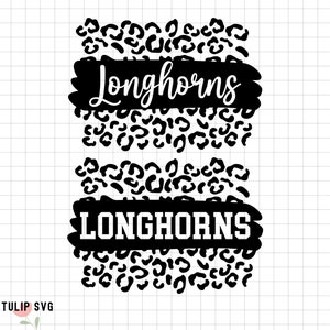 Longhorns Football SVG PNG, Longhorns Svg Png, School Mascot, Football ...