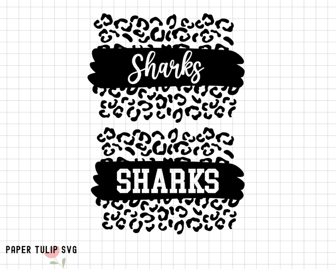 Sharks Mascot SVG PNG Sharks Svg Png School Mascot Football - Etsy