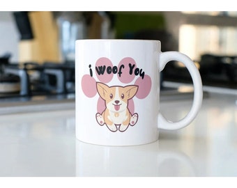 I Woof You Mug - Etsy