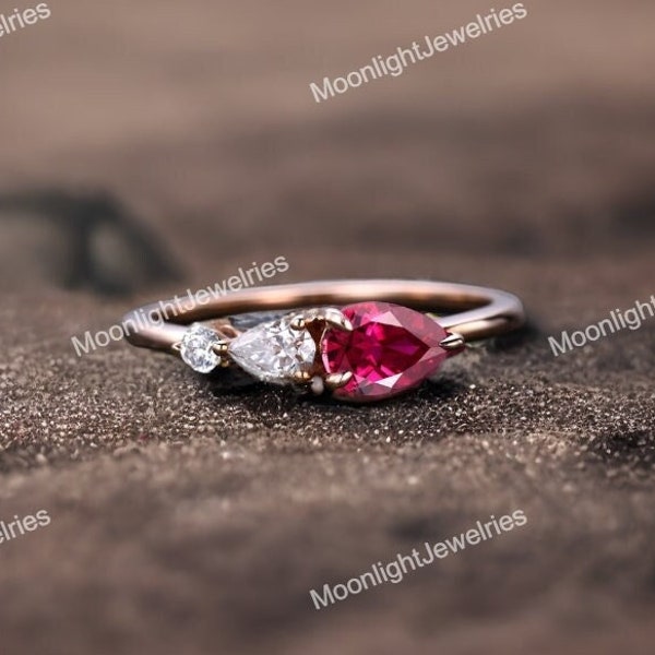 Unique Ruby Ring - Etsy