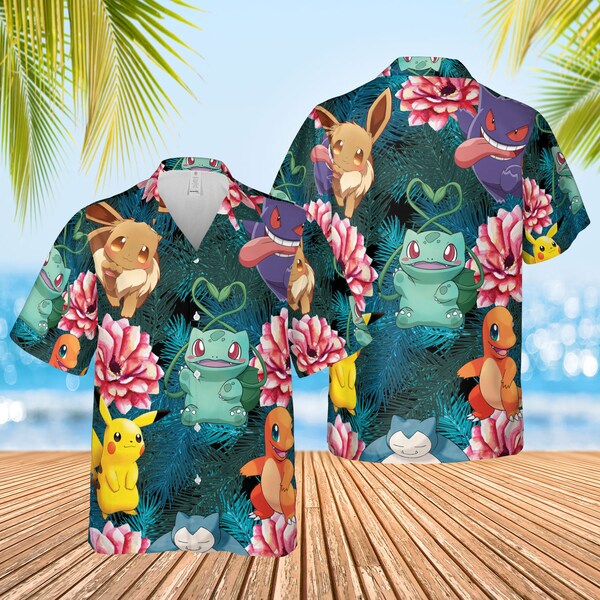 Pikachu Hawaiian - Etsy