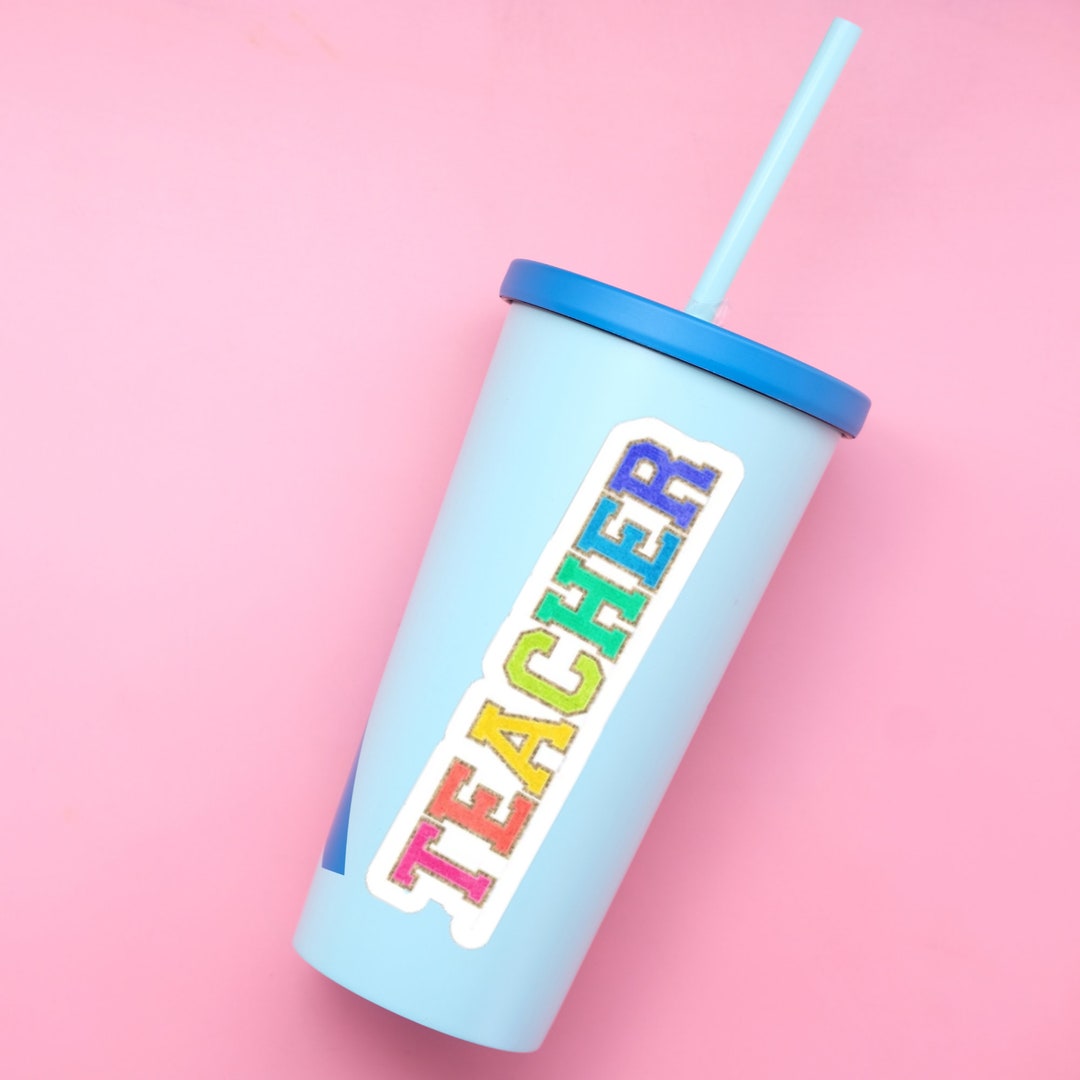 Rainbow Varsity Letters teacher Sticker Decal Special Education Teacher ...