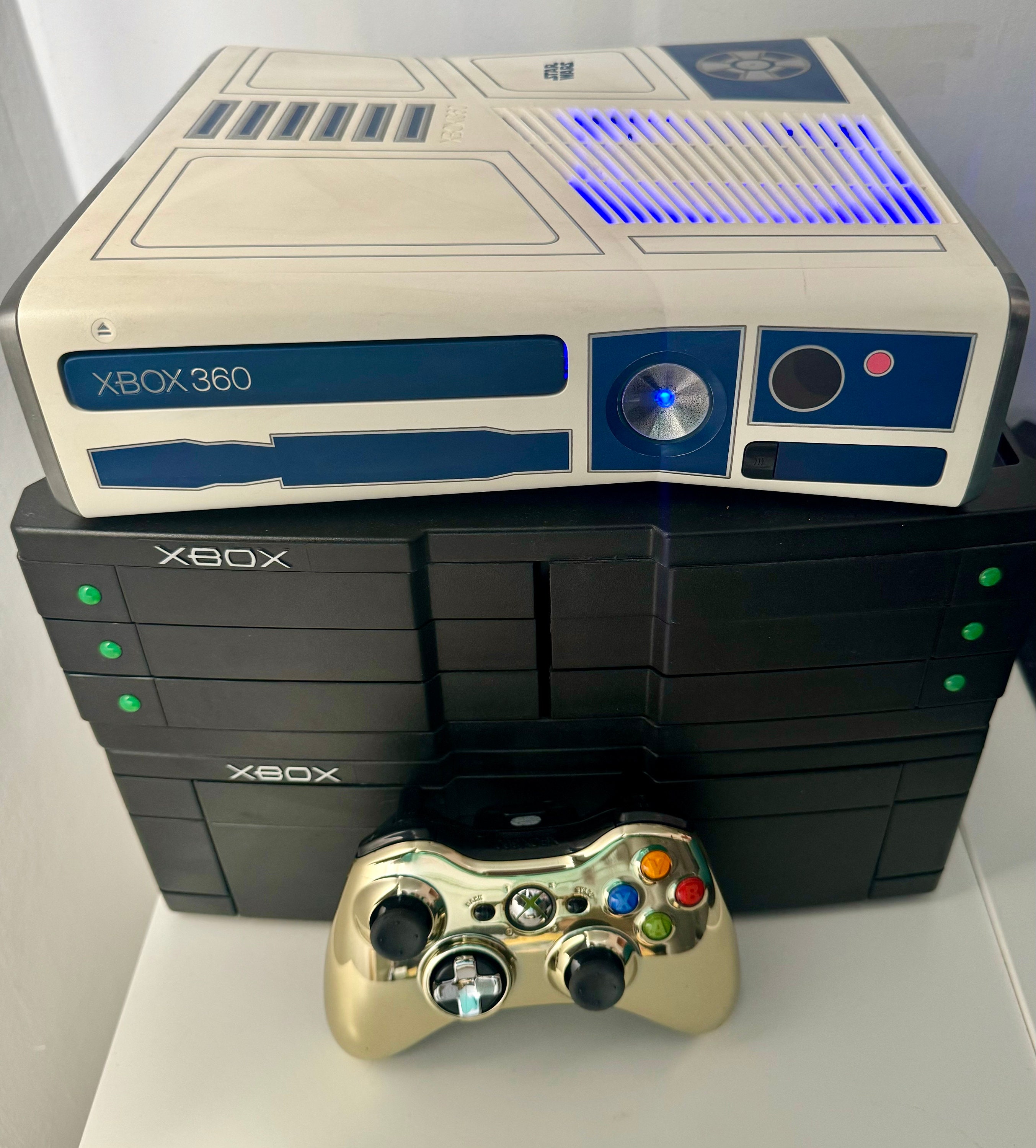 Xbox 360 Slim RGH 3.0 Star Wars Special Edition 320GB C 3PO Controller Kinect Etsy
