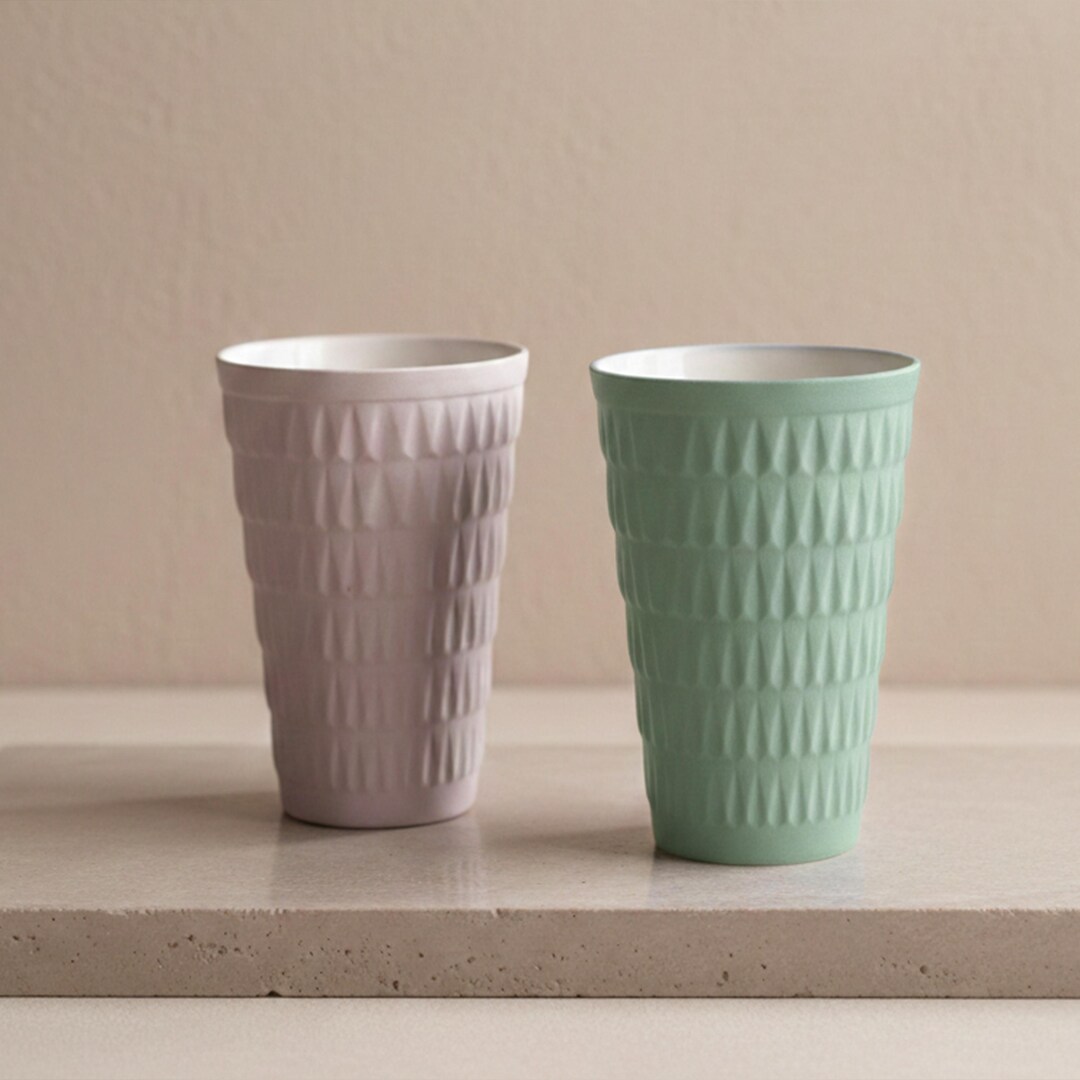 Handmade Modern Textured Ceramic Cup, Pastel Matte Pottery Mug ...