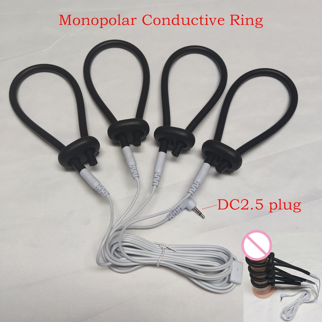 E-stim Monopolar Conductive Loops Cock Rings Electrosex Penis Ring ...