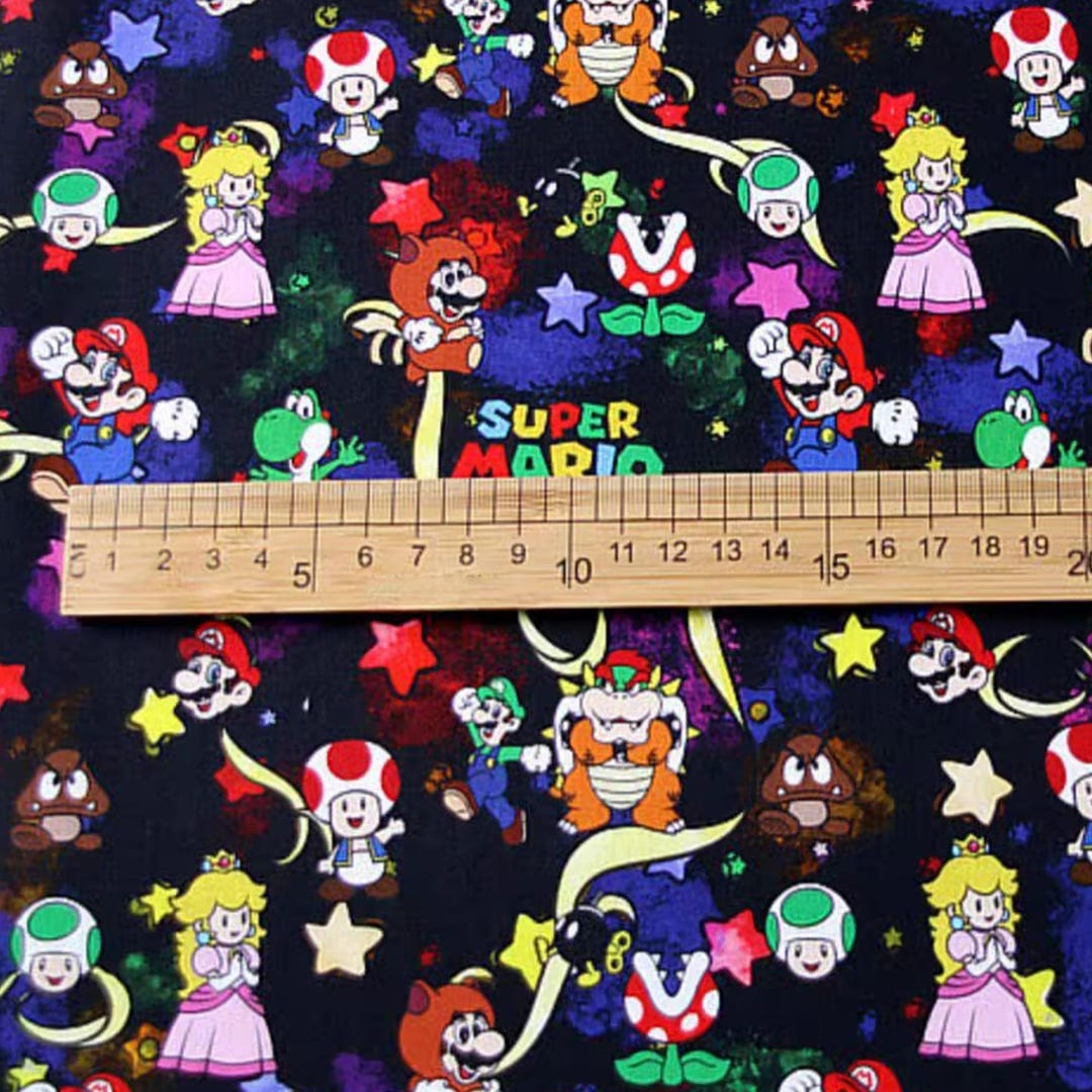 Nintendo Super Mario Fabric Classic Game Fabric Cartoon Anime Fabric ...