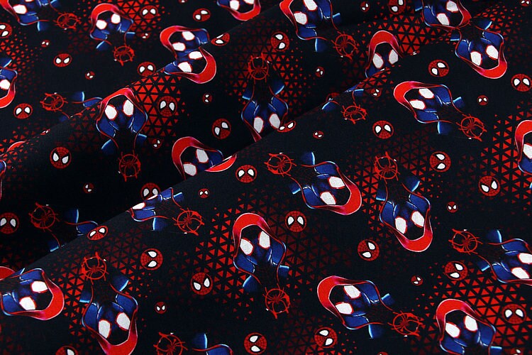 Spider-man Fabric Marvel Character Fabric Cartoon Anime Fabric - Etsy