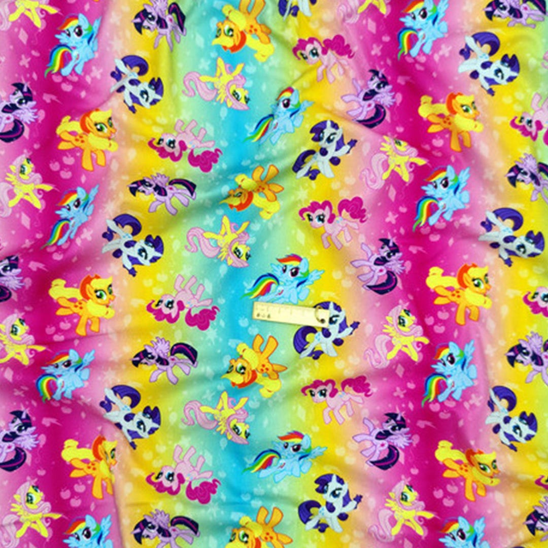 My Little Pony Fabric Cartoon Anime Fabric 100% Cotton Fabric by the ...