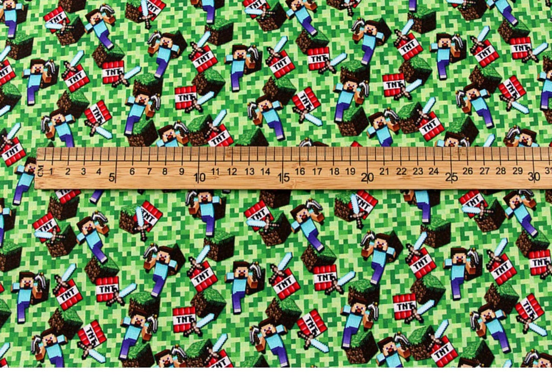 Cute Minecraft Fabric Game Fabric Cartoon Anime Fabric 100% Cotton ...