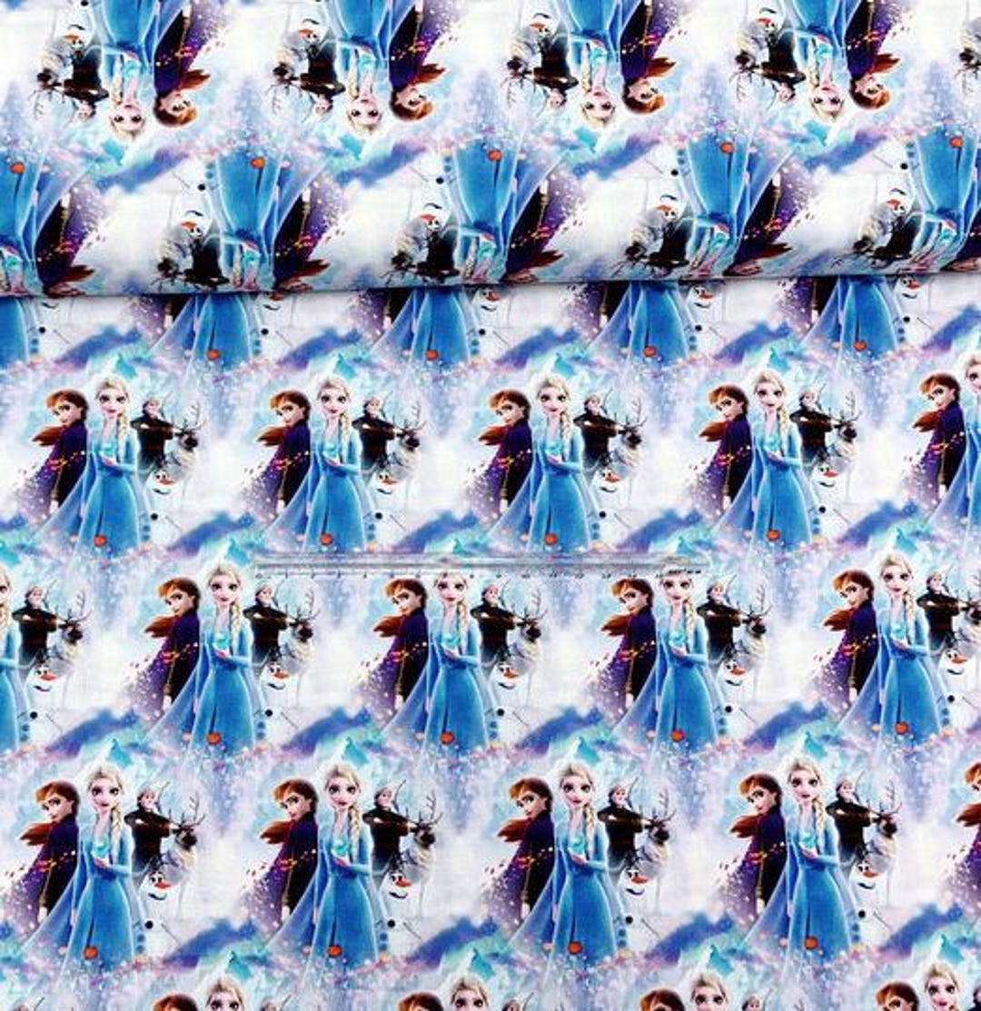 Disney's Frozen Fabric Elsa and Anna Fabric Olaf Fabric Cartoon Anime ...