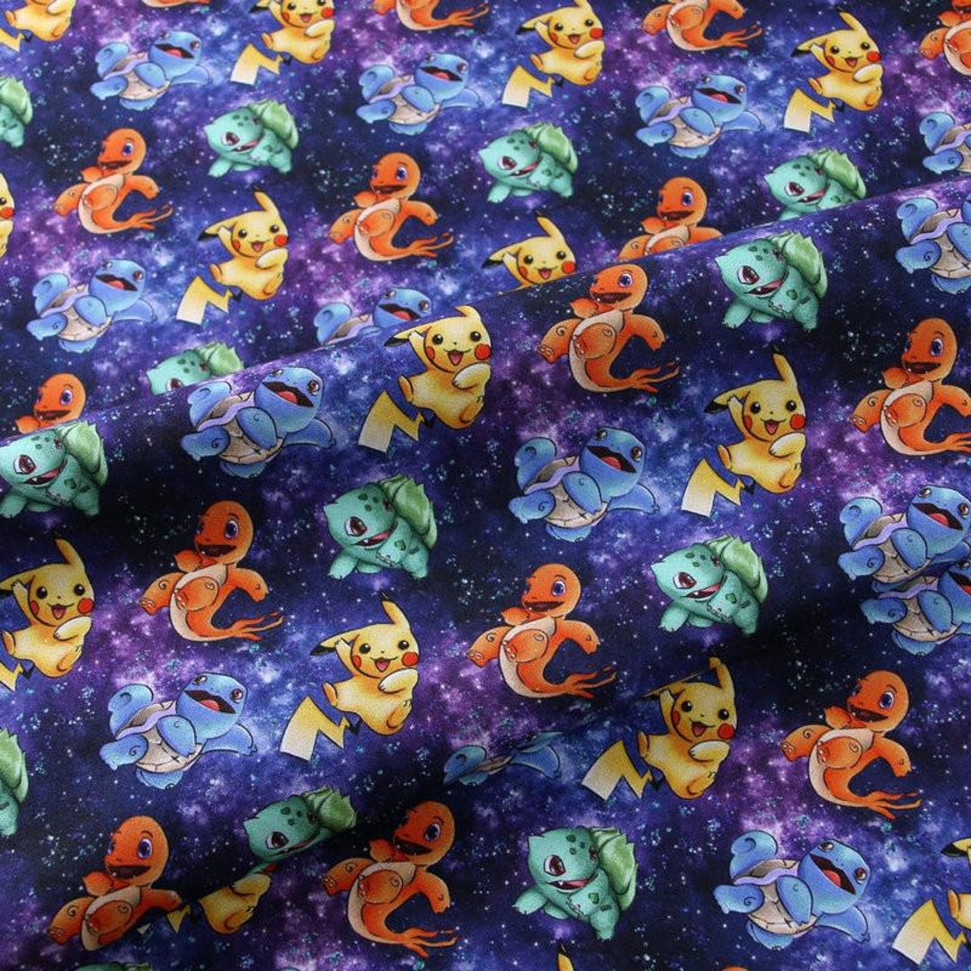 Pokemon Fabric Pikachu Fabric Pocket Monster Fabric Cartoon Anime ...