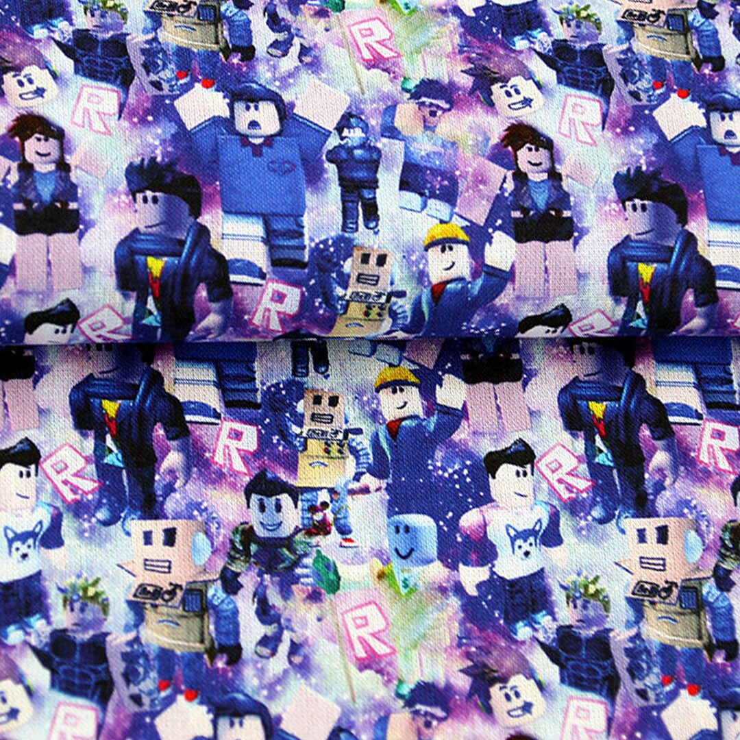 Roblox Fabric Game Fabric Cartoon Anime Fabric 100% Cotton Fabric by ...