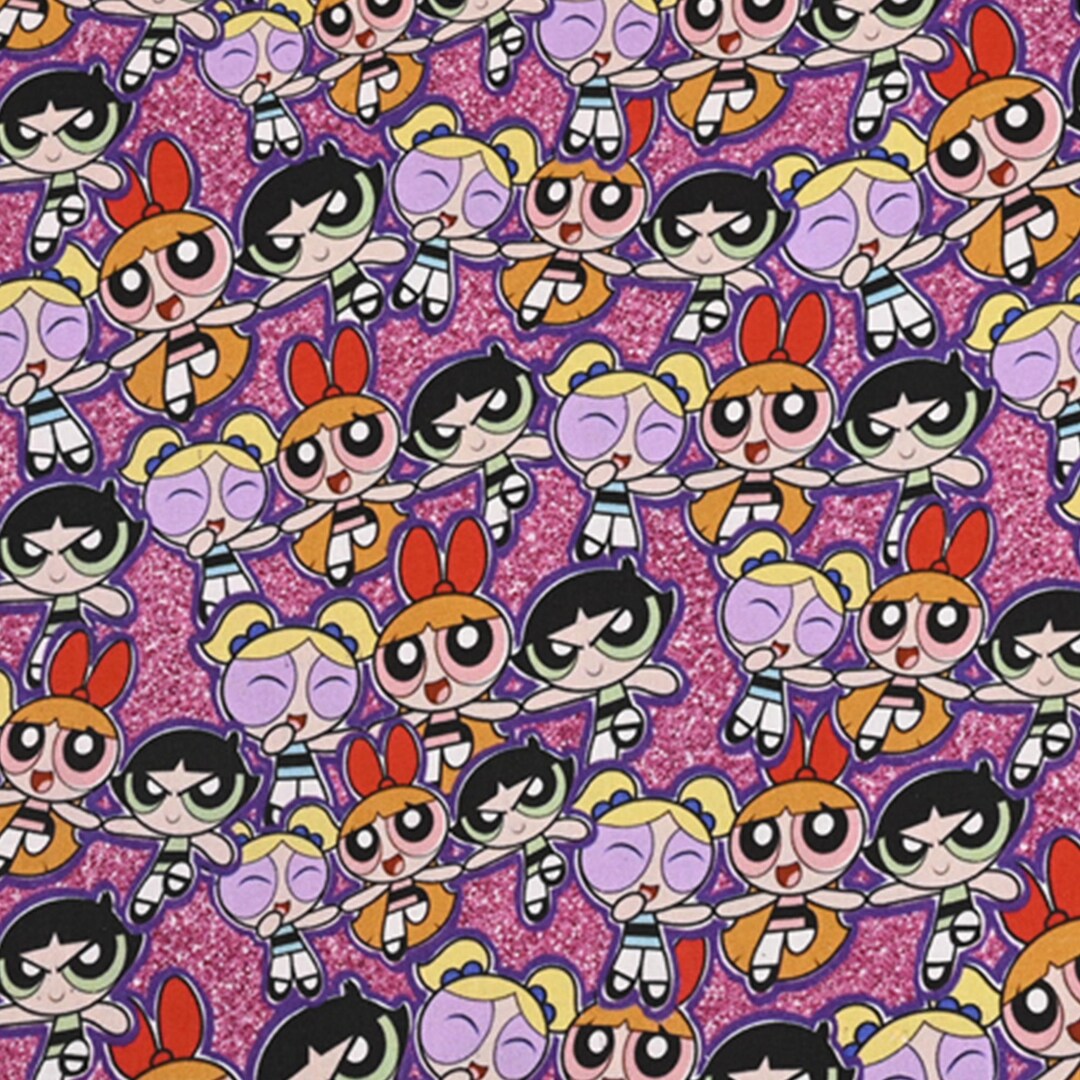 Powerpuff Girls Character Fabric Cartoon Anime Fabric 100% Cotton ...