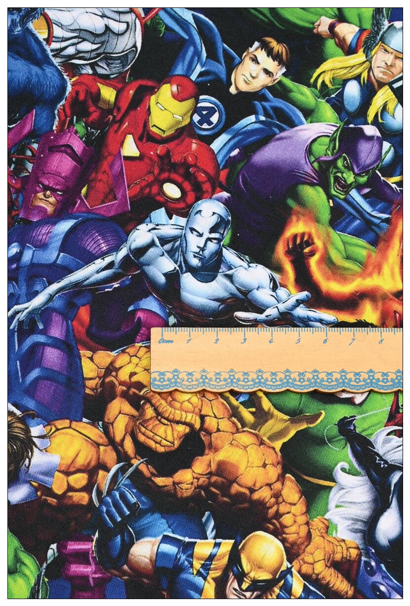 Marvel Fabric Avengers Fabric Cartoon Anime Fabric 100% Cotton - Etsy