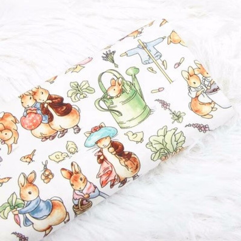 Beatrix Potter Fabric Peter Rabbit Fabric Cartoon Anime Fabric - Etsy ...