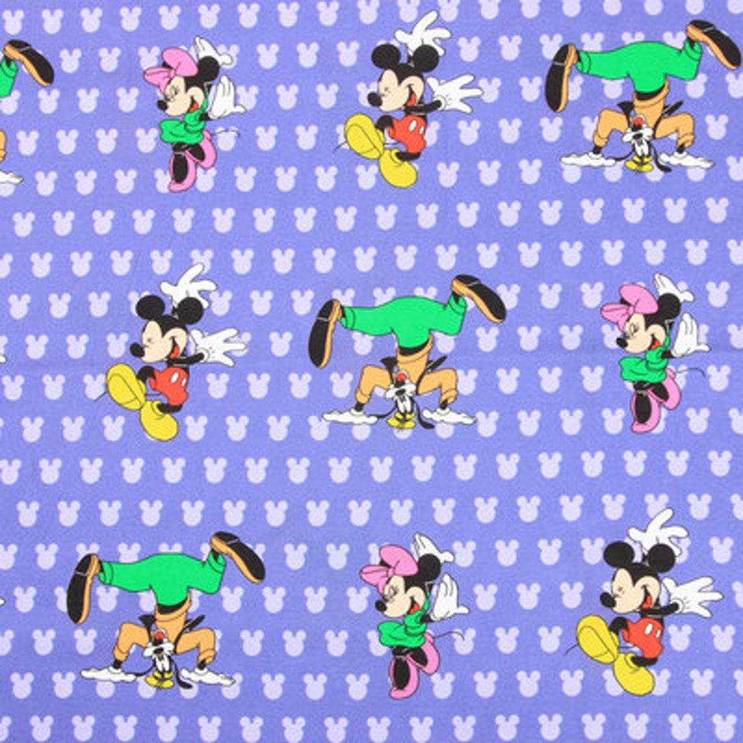 Disney's Mickey Minnie Mouse Fabric Goofy Fabric Cartoon Anime Fabric ...