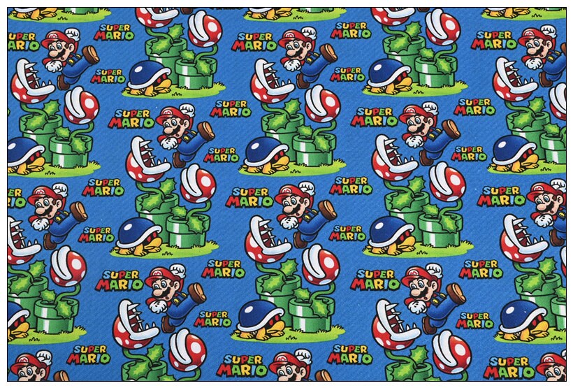 Nintendo Super Mario Fabric Classic Game Fabric Cartoon Anime - Etsy