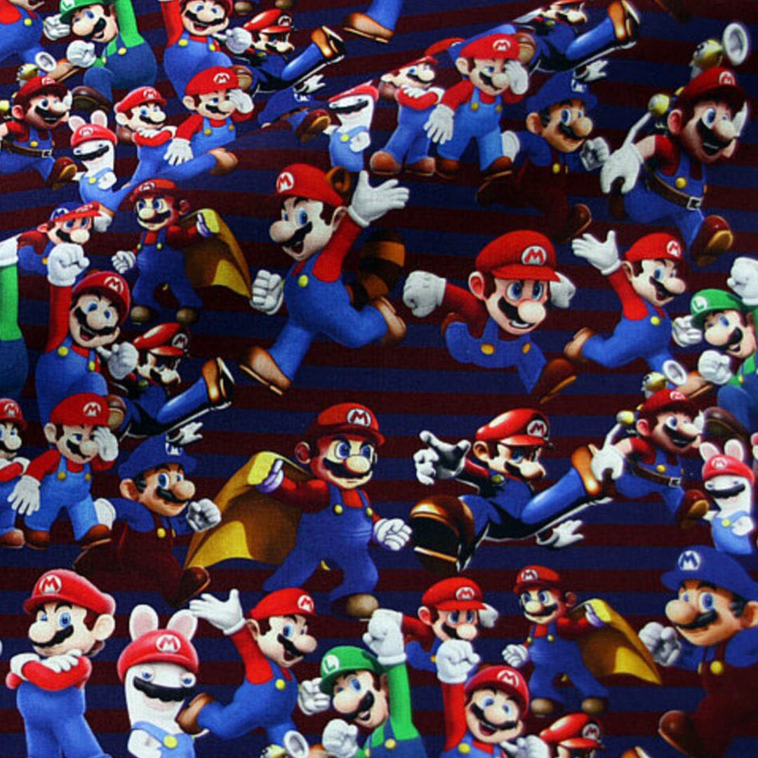 Nintendo Super Mario Fabric Classic Game Fabric Cartoon Anime Fabric ...