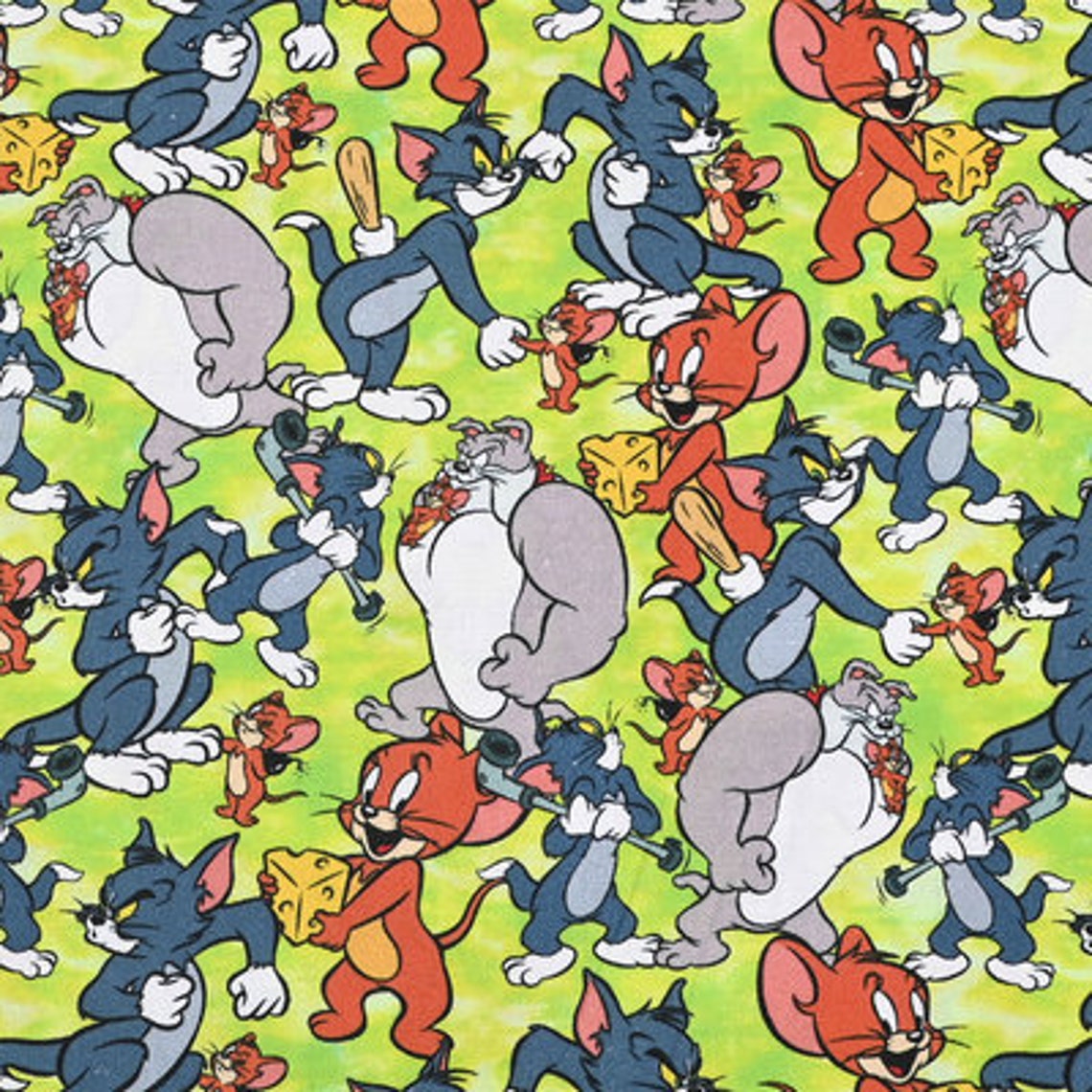 Tom & Jerry Foes Forever Fabric Jerry Camelot Cartoon Anime - Etsy