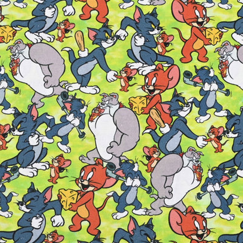 Cartoon Character Cotton Fabric - Etsy