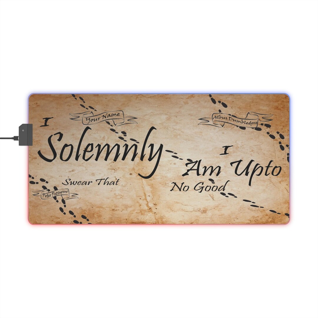 Harry Potter LED Mouse Pad Desk Mat, Light up Marauder's Map, Hogwarts ...