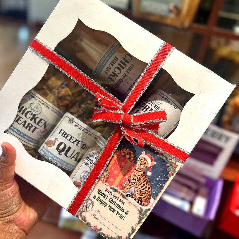 Cat Treat Box Natural - Etsy