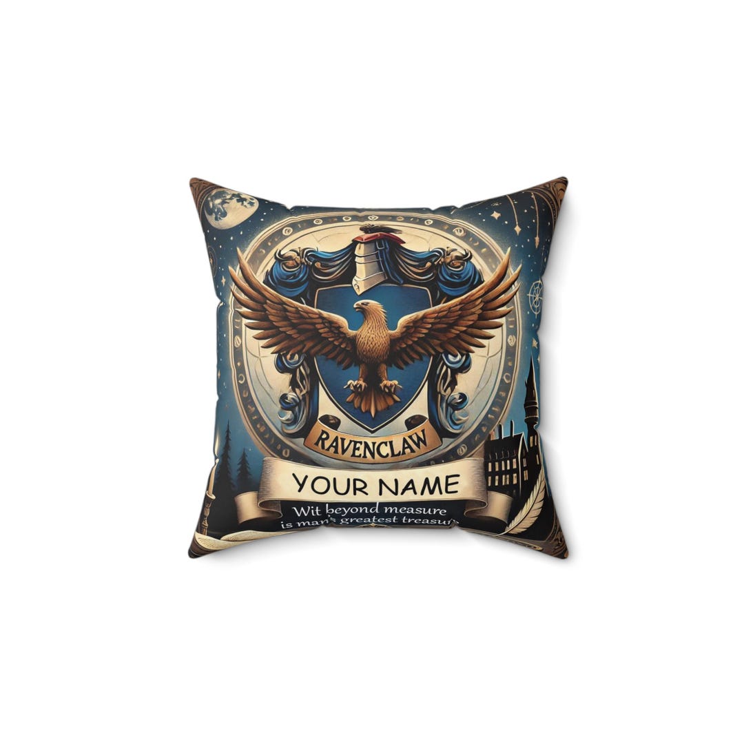 Harry Potter Ravenclaw House Custom Name Pillow, Decorative Throw ...