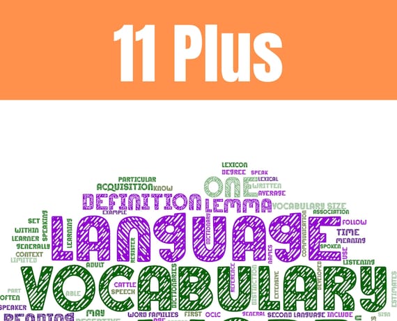 11 Plus Vocabulary Builder. Learn 1000 New Words to Strengthen - Etsy