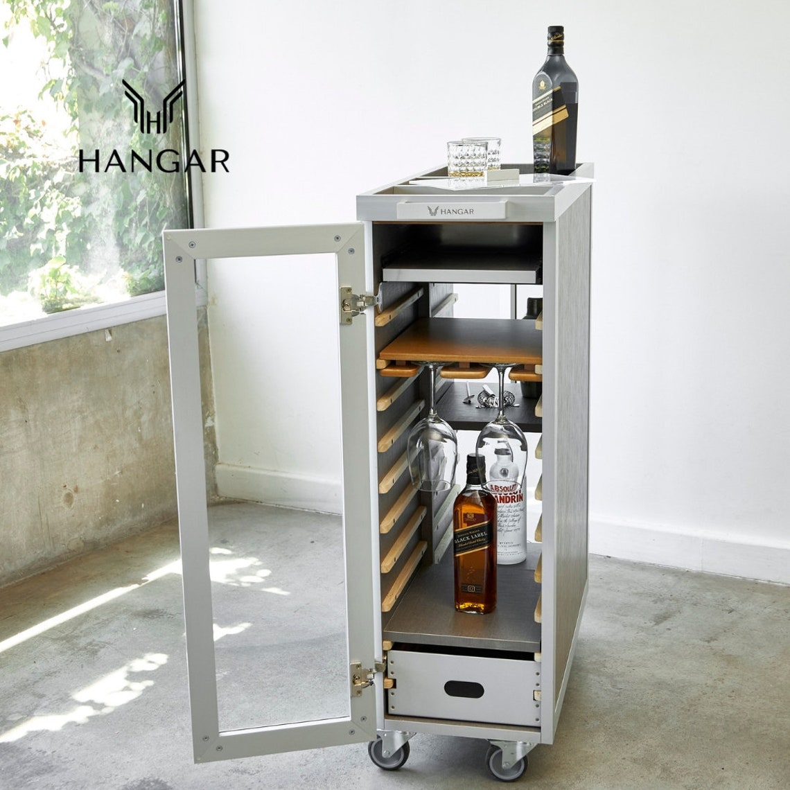 Trolley Bar, Aviation Cart Bar, Bar Móvil, Drink Trolley - Etsy
