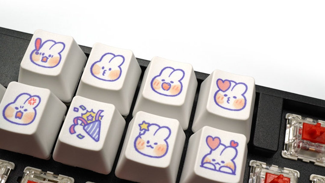 Anime Supermarket Rabbit OEM R4 Custom Mechanical Keyboard Keycap 16 ...