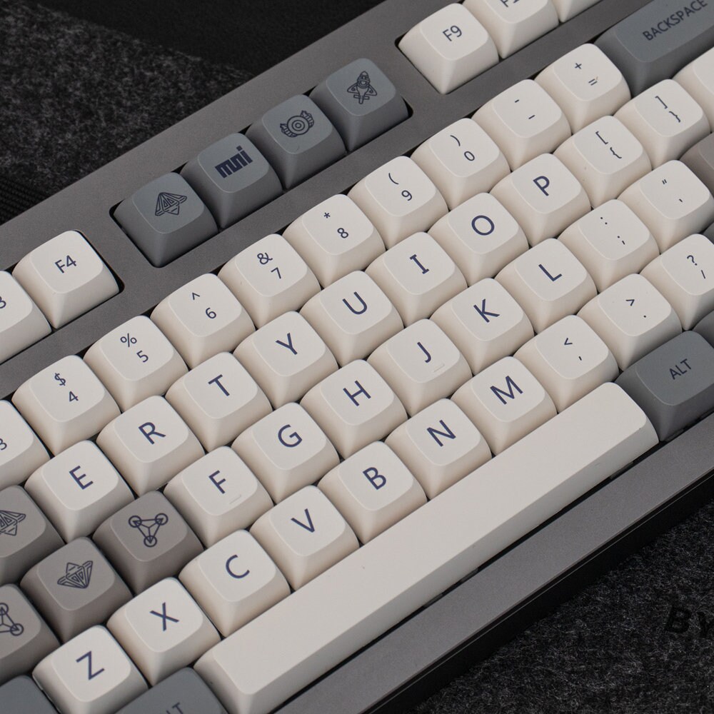 Revelation White/grey 122 XDA Keycap Set - Etsy