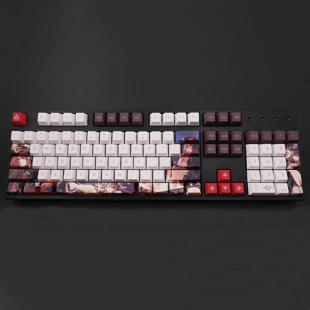Genshin Impact 124 Keycap Set Cherry Profile for MX Switches Mechanical ...