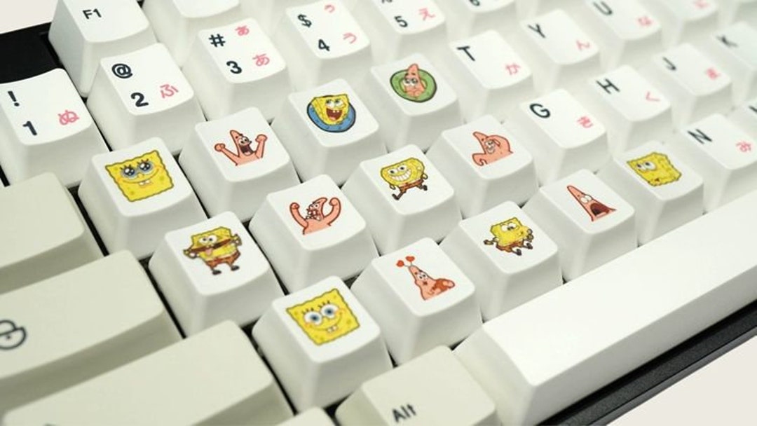 Spongebob OEM R4 Custom Mechanical Keyboard Keycap 17 - Etsy
