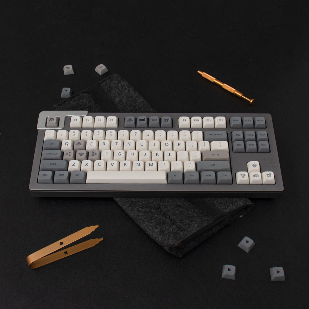 Revelation White/grey 122 XDA Keycap Set - Etsy