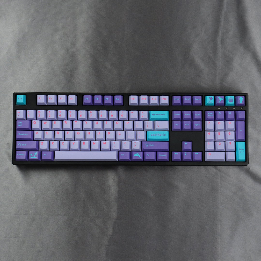 Vaporwave 129 Keycap Set Cherry Profile for MX Switches - Etsy UK