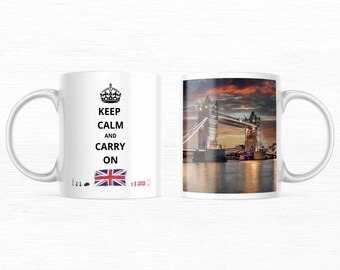 Keep Calm and Carry on Mugs - Etsy