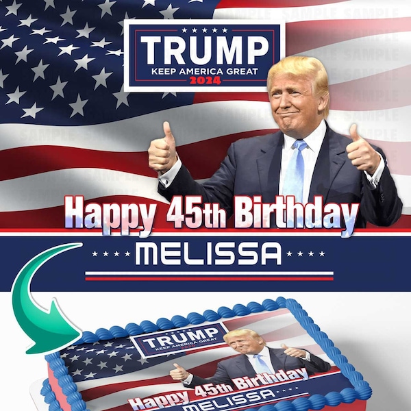 Trump 2024 Cake Topper - Etsy