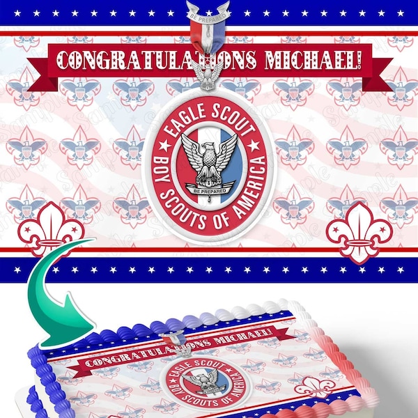 Eagle Scout Cake Topper - Etsy