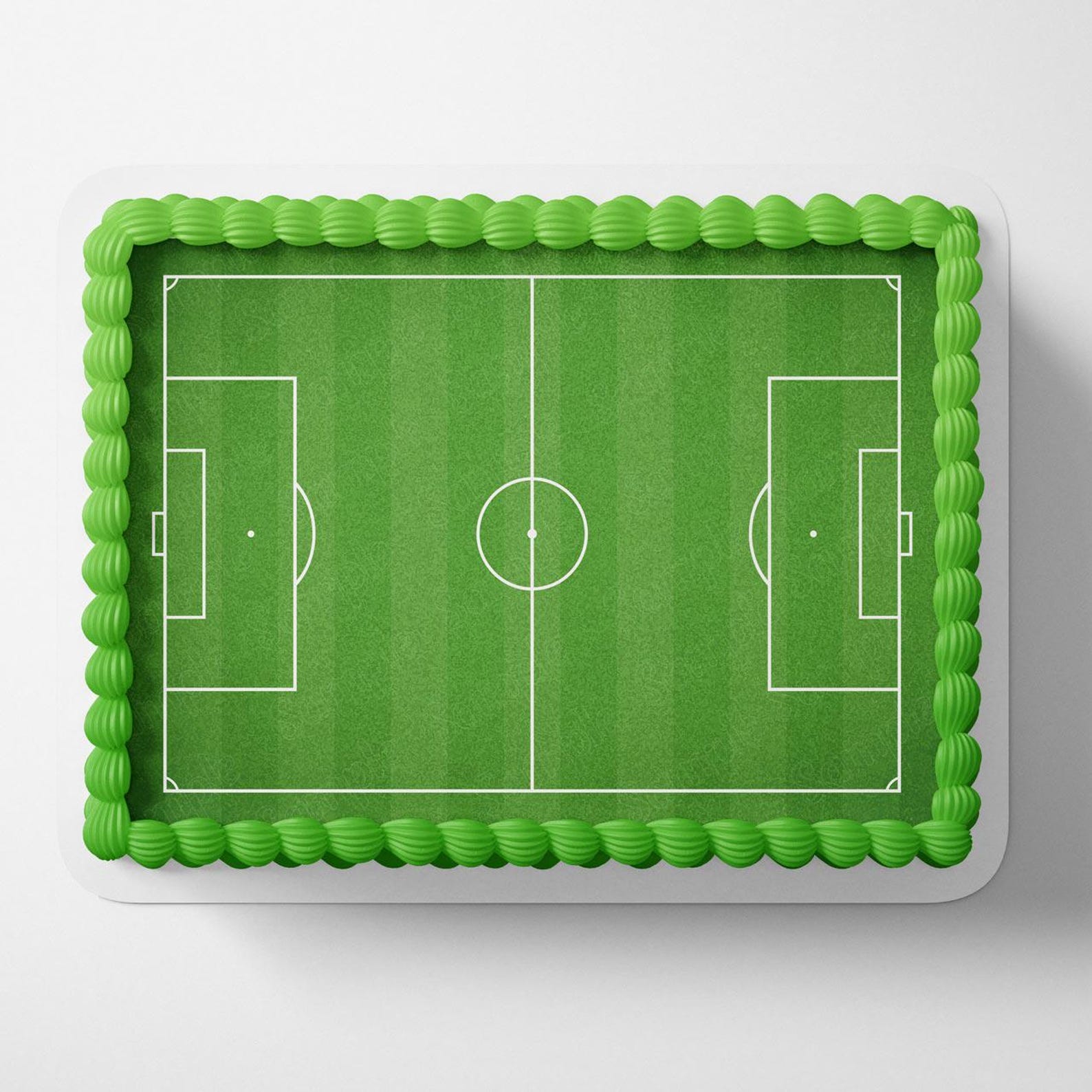 Football Soccer Field Edible Image Cake Topper Sheet Custom Icing - Etsy