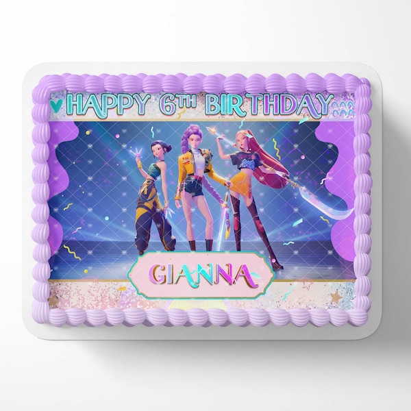 K Pop Demon Hunters Cakes for Girls - Etsy