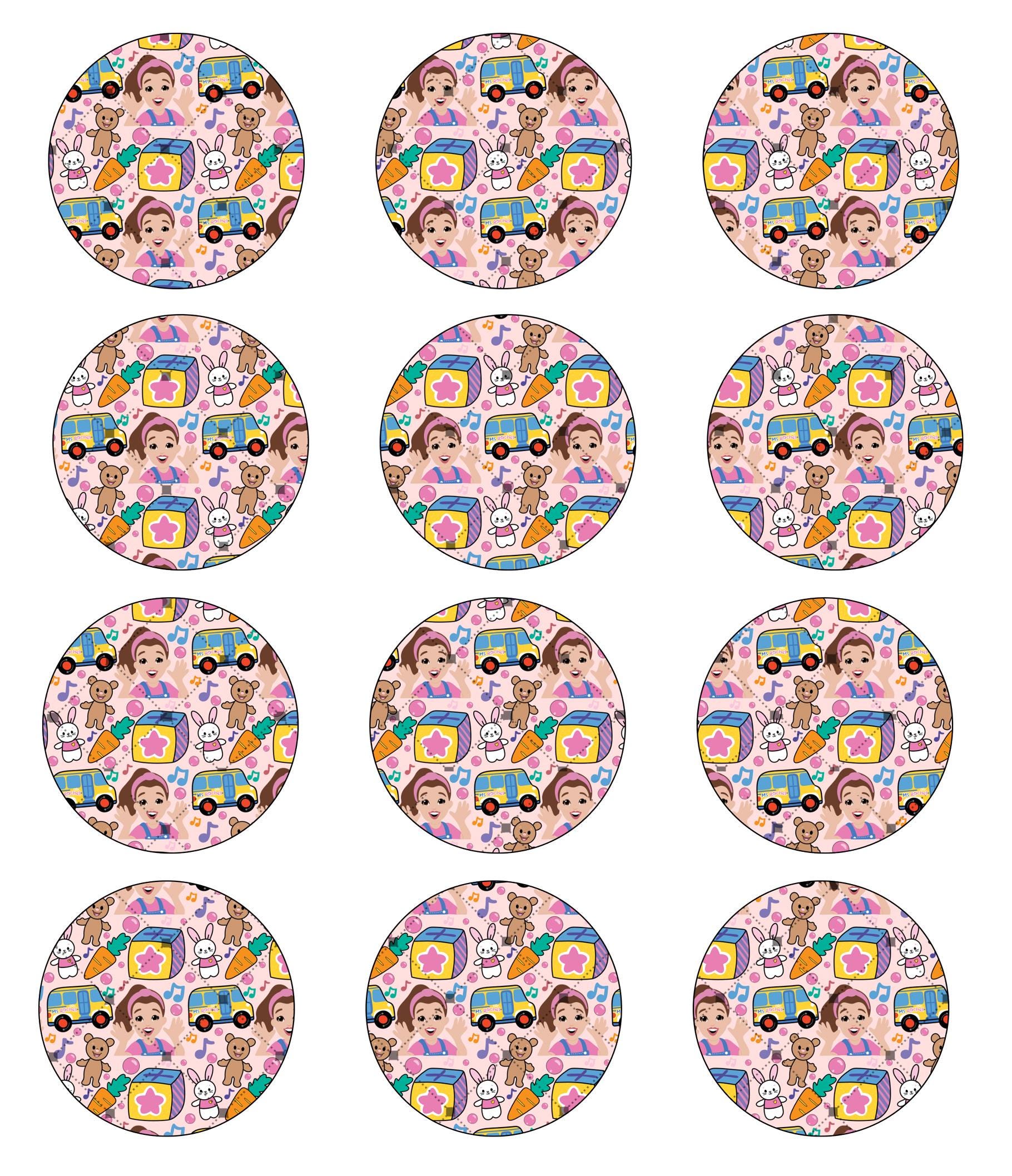 Mrs Fun Rachiel Kids Birthday Edible Image Cake Topper Sheet Custom ...