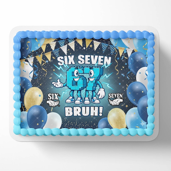 67 Birthday Cake - Etsy