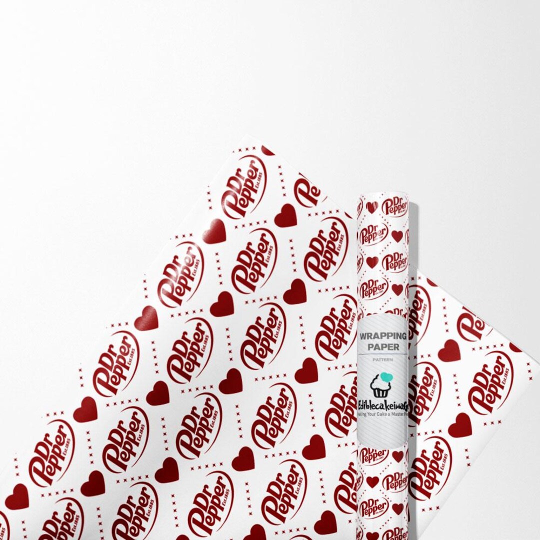 Red Pepper Cola Drink Gift Wrapping Paper 58x23 Inches Roll - Etsy