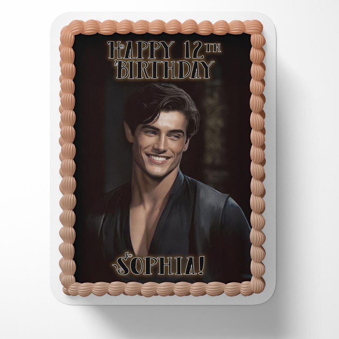 Rhysand A Court of Thorns and Roses Acotar Birthday Edible Image Cake ...