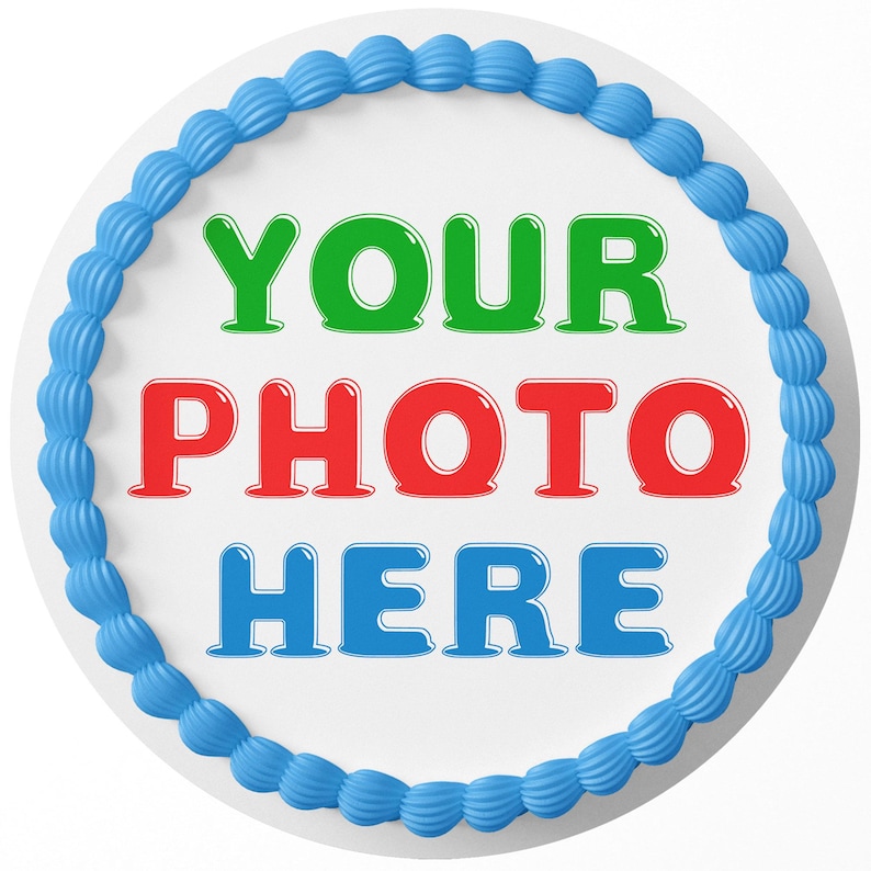 Custom Edible Photo Cake Topper – Personalized Birthday Cake Image ...