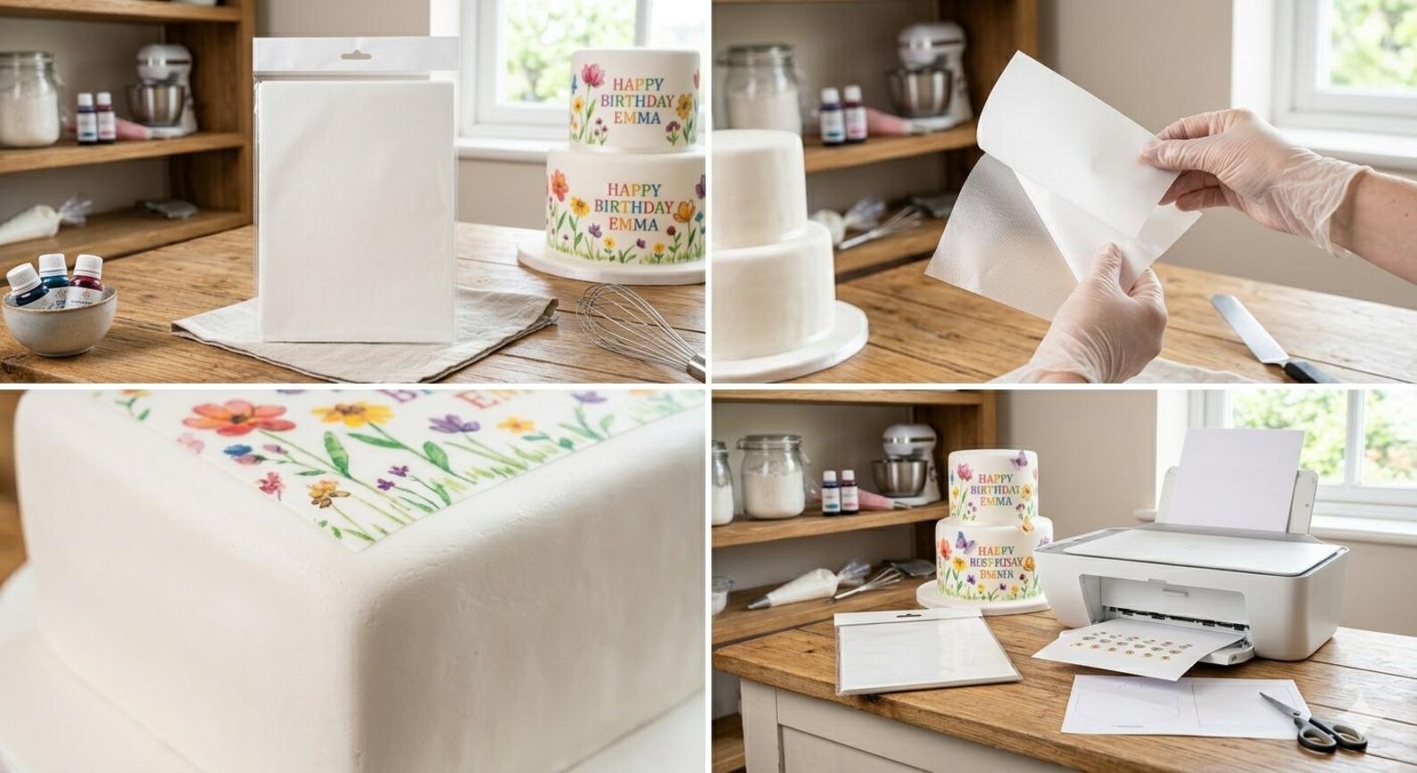 25 Pack Edible Icing Sheets 8.5x11 Inch – Premium Frosting Sheets for ...