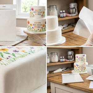 25 Pack Edible Icing Sheets 8.5x11 Inch – Premium Frosting Sheets for ...