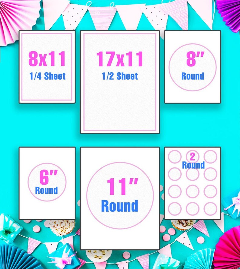 Custom Edible Image Cake Topper Sheet Custom Icing - Etsy