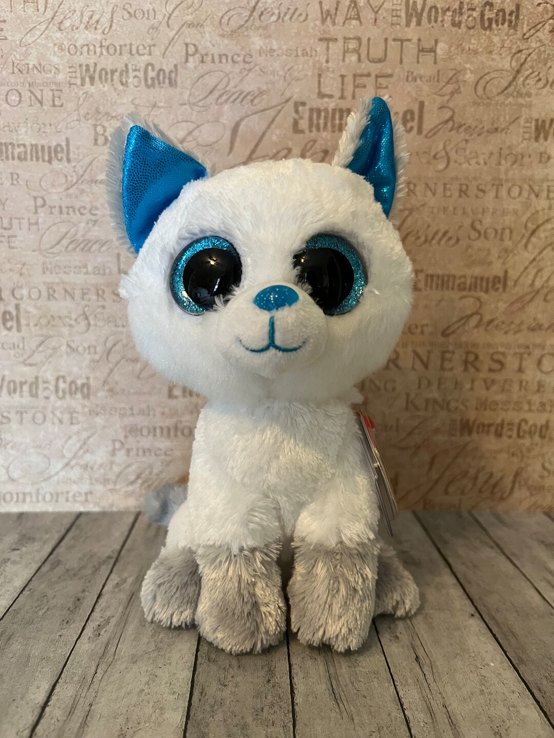 Ty Beanie Boo Frost the Arctic Fox With Blue Accents NWT 6 - Etsy
